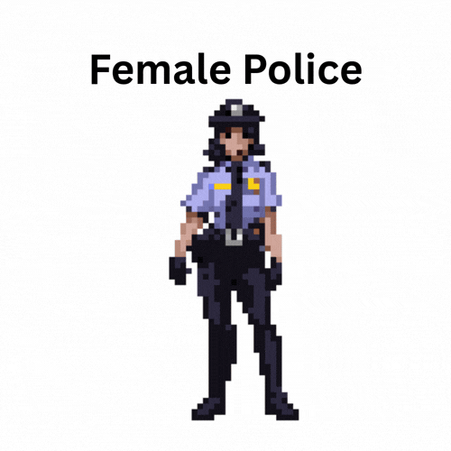 Five Police Characters Asset Pack by Pixel-Dixel