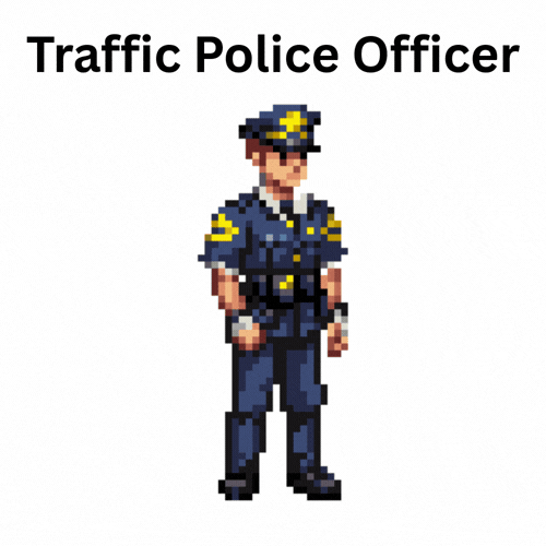 Five Police Characters Asset Pack by Pixel-Dixel