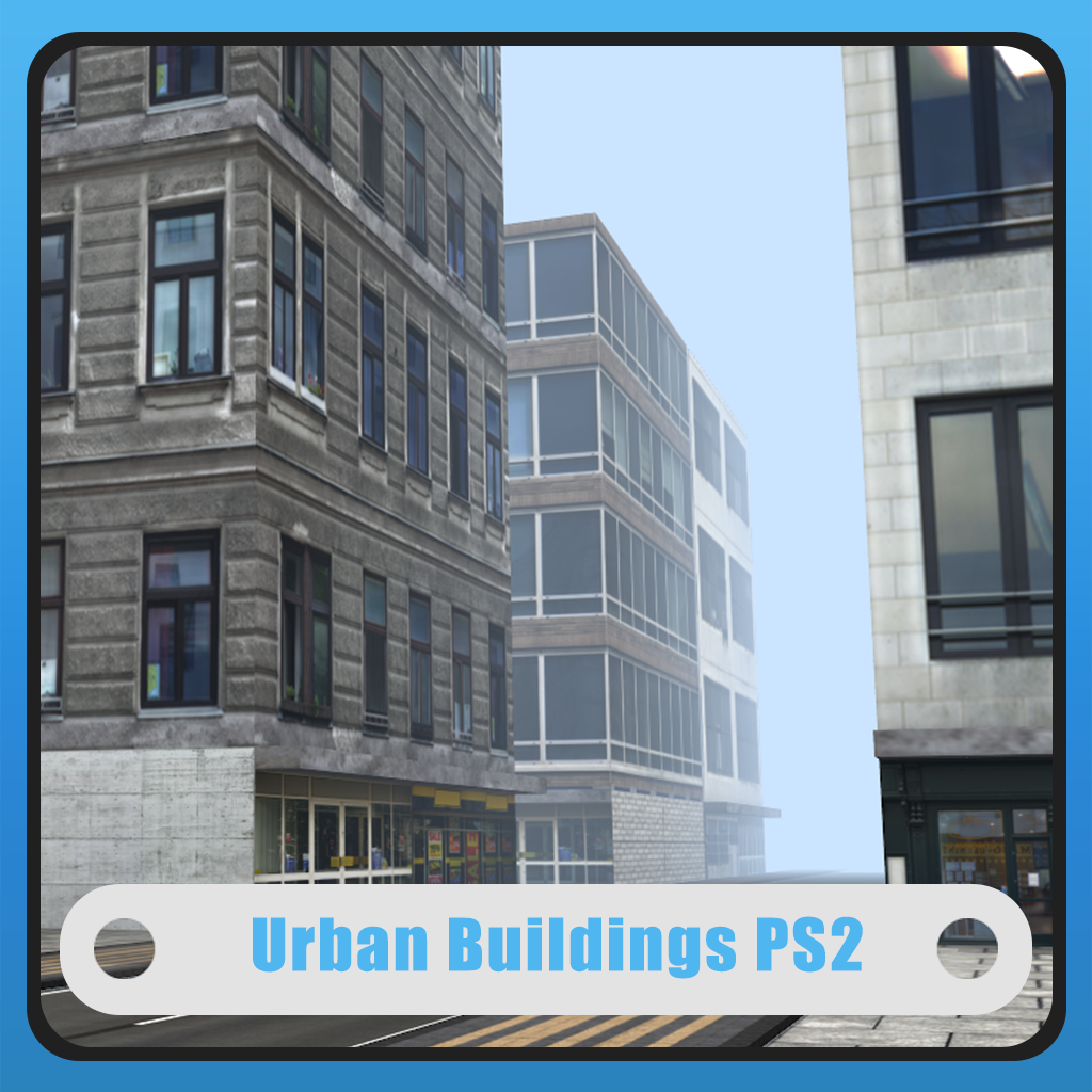 Urban Buildings PS2 – Retro City Asset Pack by TechStrike Game Studio ...