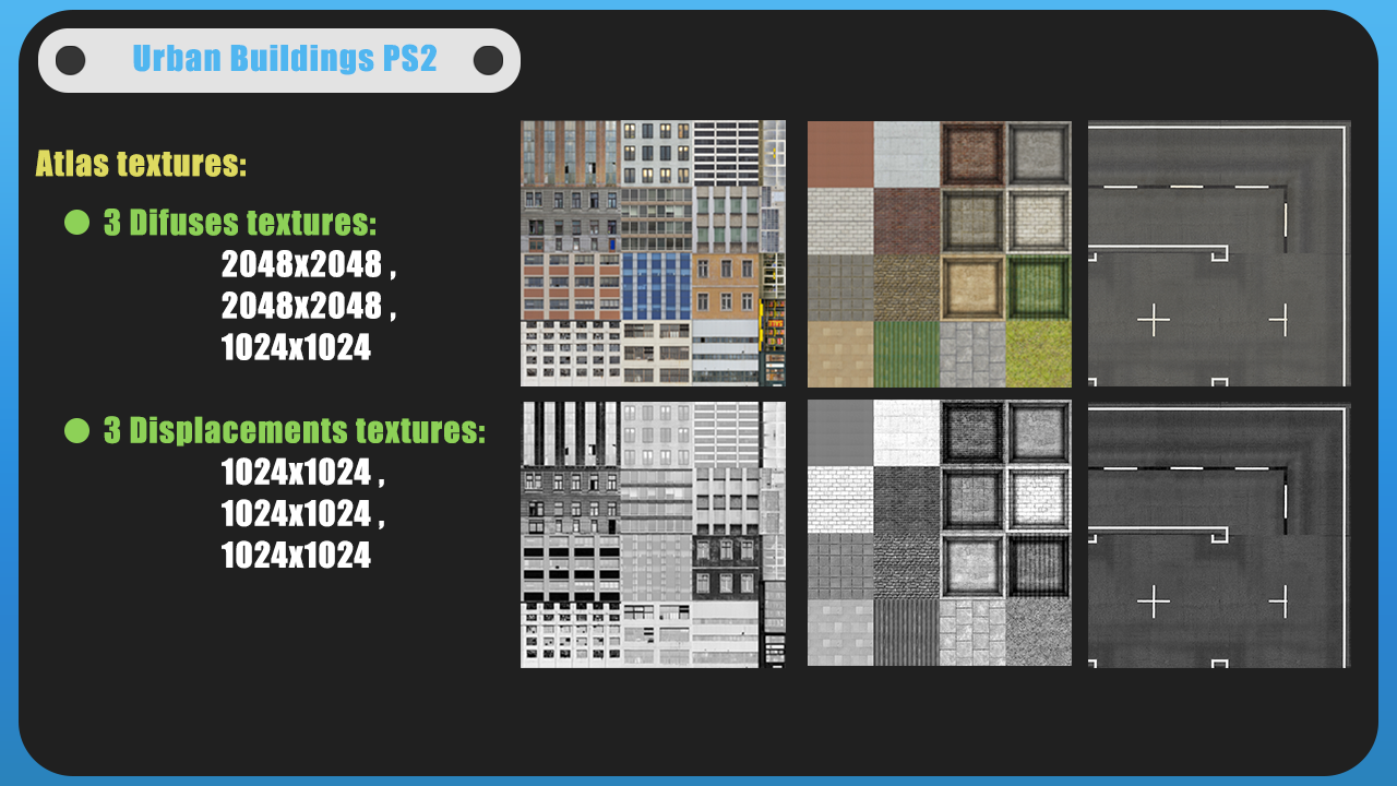 Urban Buildings PS2 – Retro City Asset Pack by TechStrike Game Studio ...