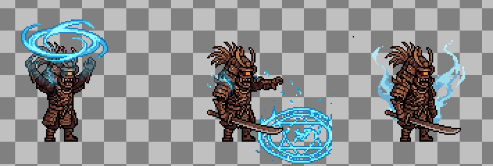 2D Character Sprite Sheet - Pixel Art Zombie Samurai Swordsman by ...