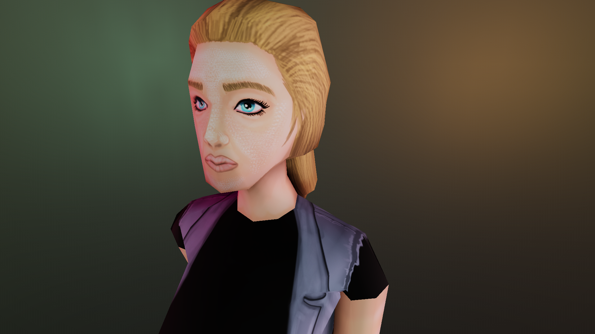 PSOne Style - Female Character 01 by ManNeko
