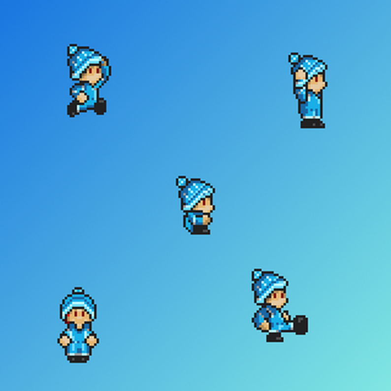 Platform character Ice by La Red Games
