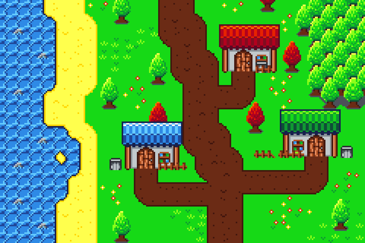 Itty Bitty Town 8x by xxBastet