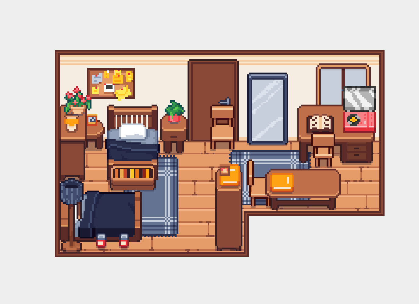 Pixel Room Stickers DEMO by lazy studio