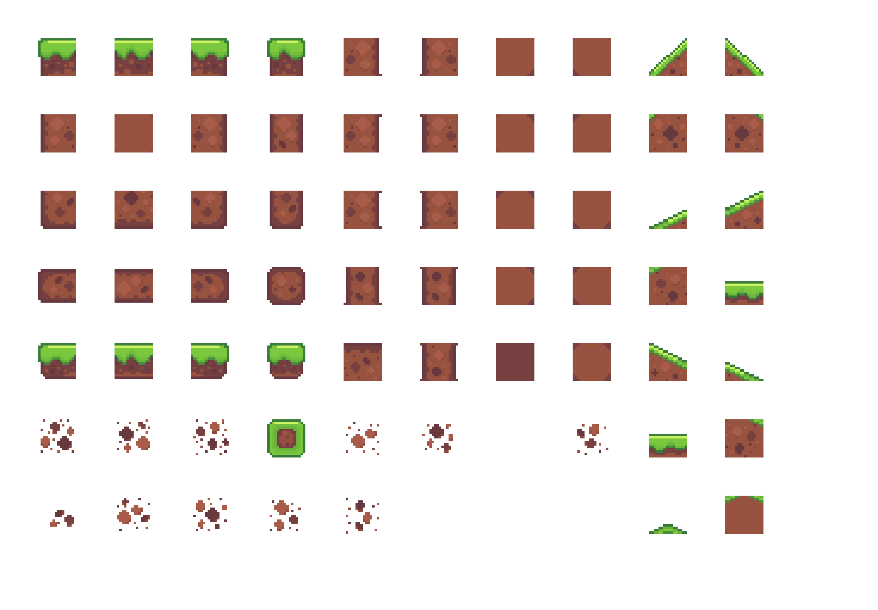 Pixel Grass & Dirt – Asset Pack by The Tower Of Capi