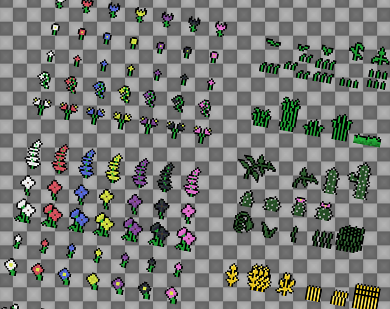 Plants & Flowers Pixel Pack by Vairus Studio