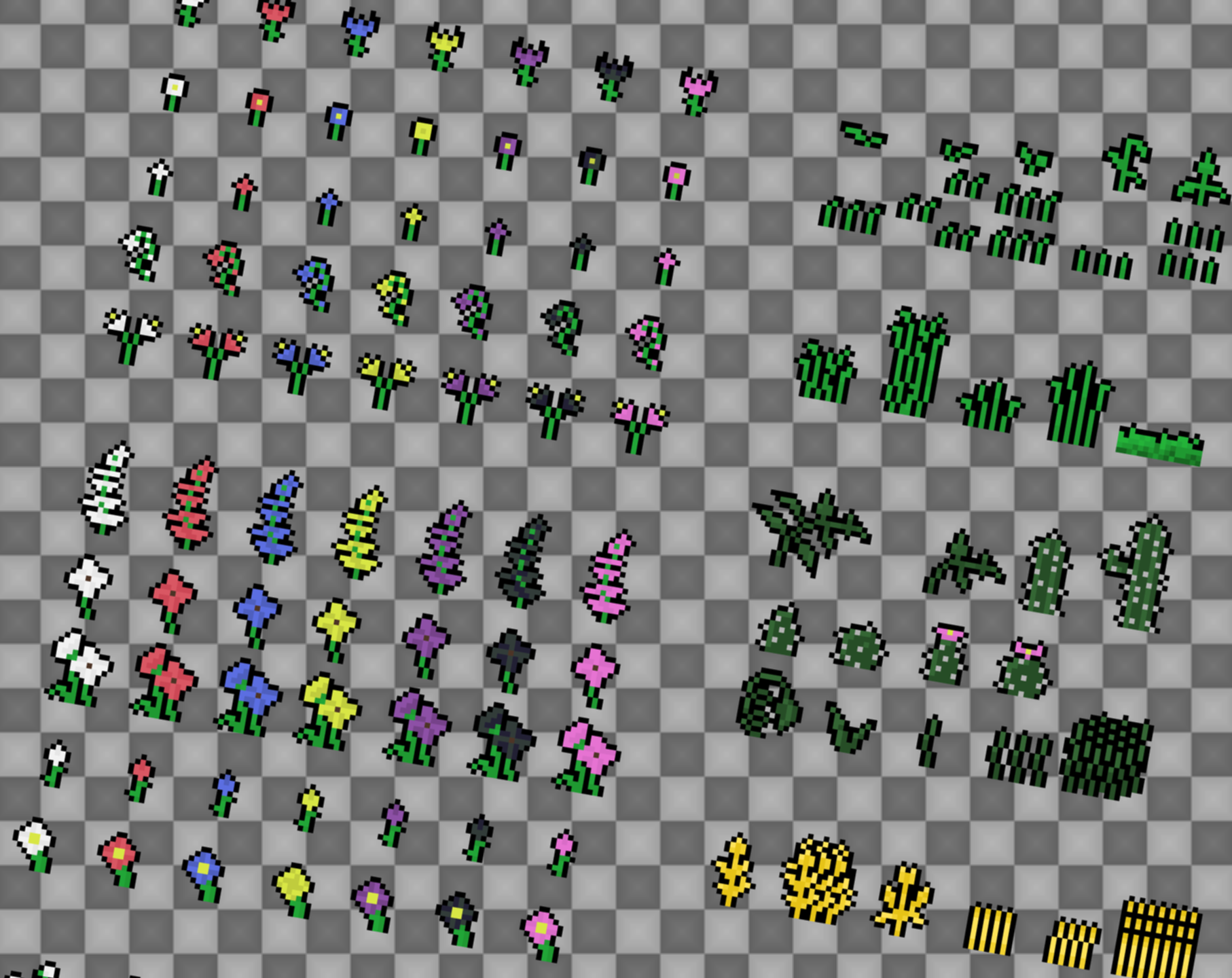 Plants & Flowers Pixel Pack by Vairus Studio