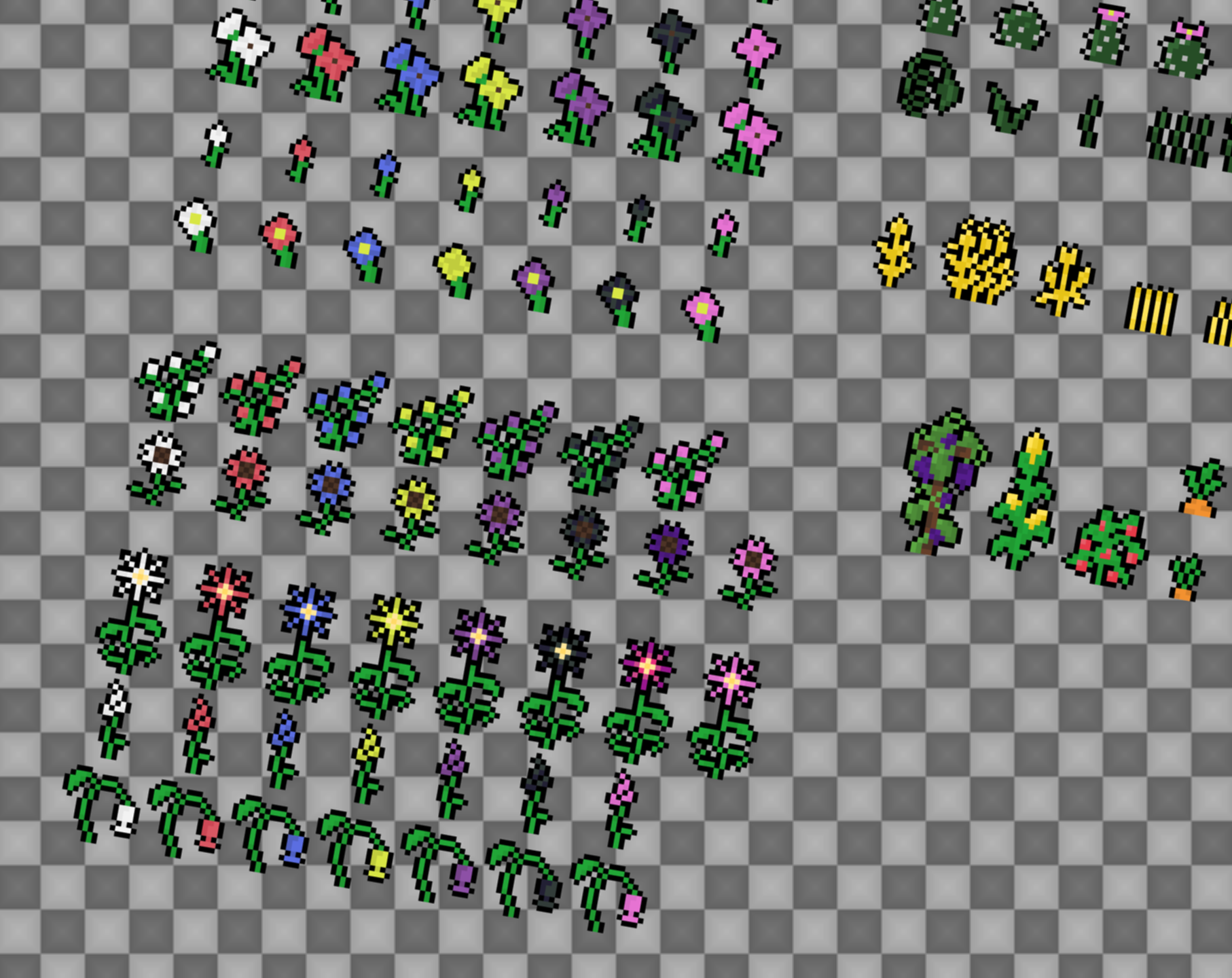 Plants & Flowers Pixel Pack by Vairus Studio