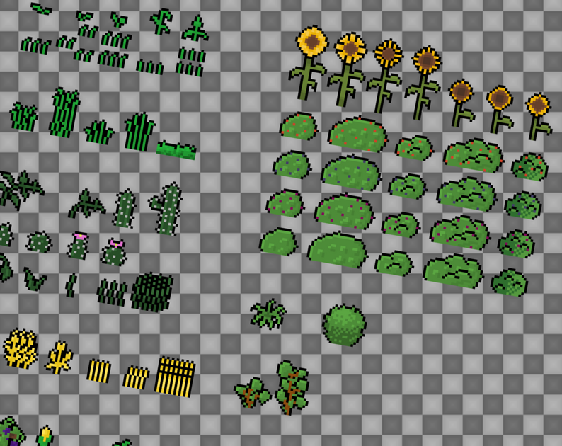 Plants & Flowers Pixel Pack by Vairus Studio