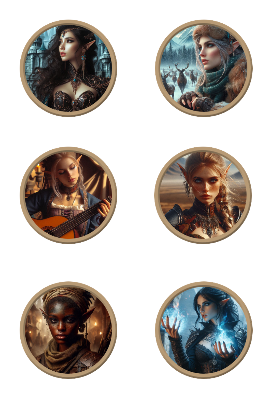 Elf Female Tokens – Complete VTT Collection (100+ Tokens) by jira77