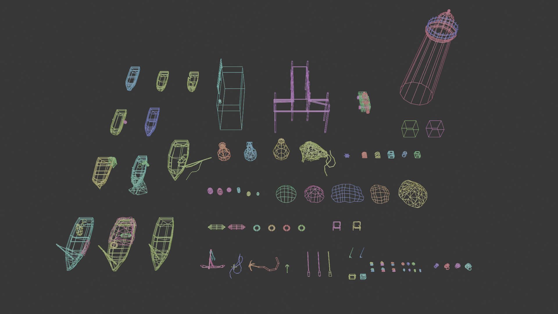 PSX Low-Poly Boats & Fishing Props Pack by Aquicor