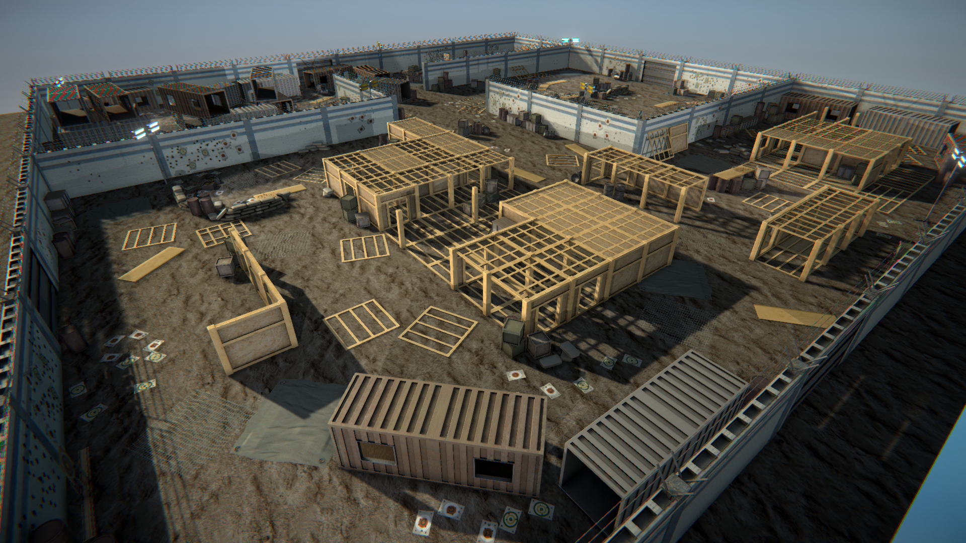 Realistic Modern Military Training Complex Asset Package by Aligned Games
