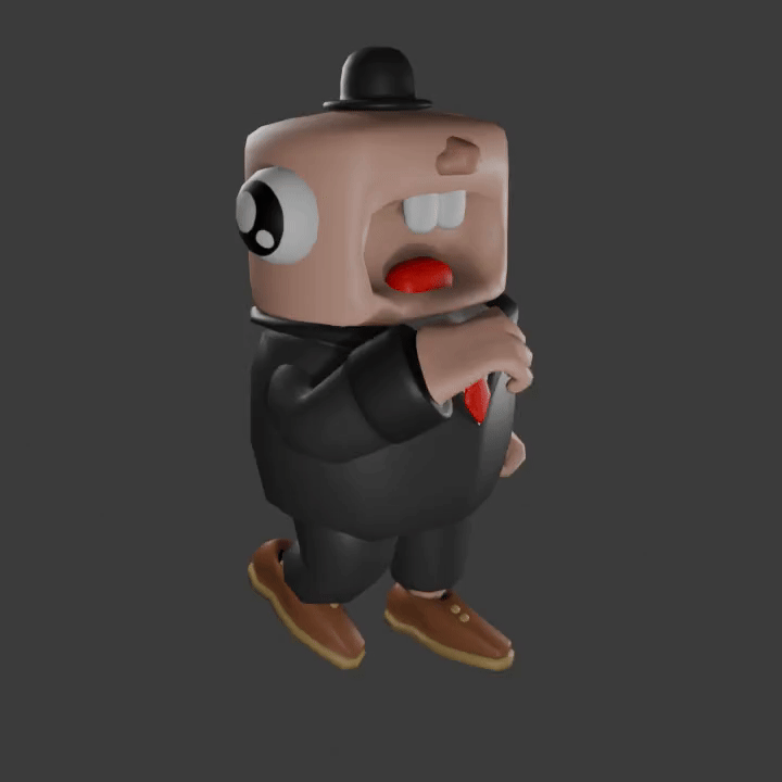 GENTLEMEN 3D MODEL + ANIMATIONS by Glasserr