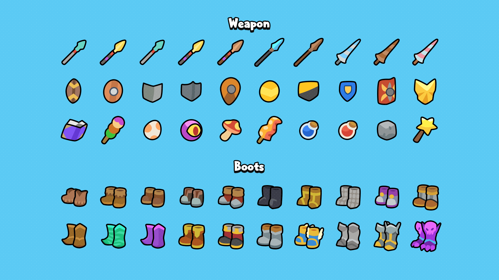 2D Minimal - Equip Item Pack by LAYERLAB