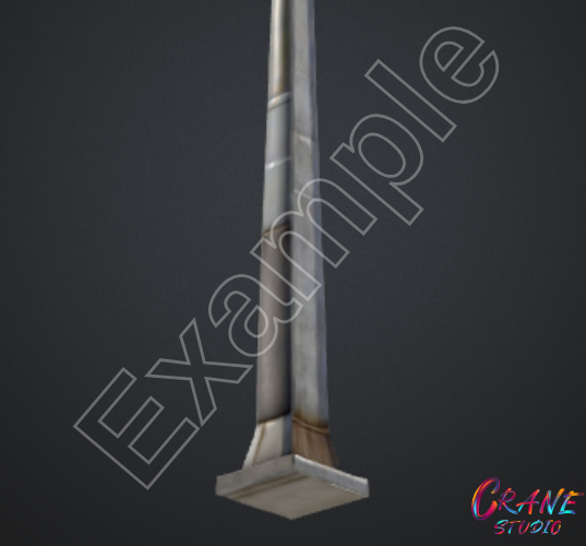 Stylized / Industrial Street Lamp – Optimized Mesh, Low & High Poly by ...