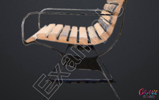 Modern Outdoor Bench – AAA Textures, Optimized Mesh by cranestudio