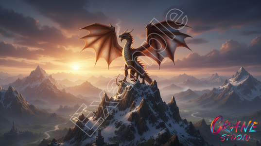 Stylized Fantasy Dragon – Low Poly, Clean Topology by cranestudio