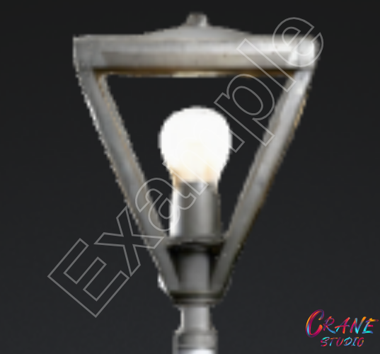 Industrial Style Street Lamp – AAA Textures, Clean Textures by cranestudio