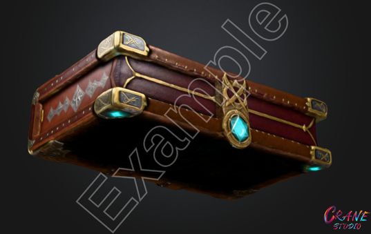 Stylızed Magic Book – Low Poly, Mystical Desing by cranestudio