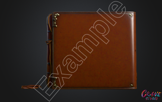 Low-Poly SpellBook 3D Asset – Interior & Game Ready by cranestudio