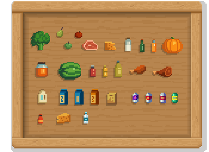 FREE Pixel Art - Food Pack 2 by karsiori