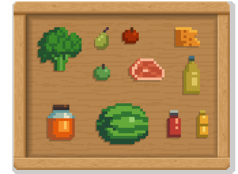 FREE Pixel Art - Food Pack 2 by karsiori