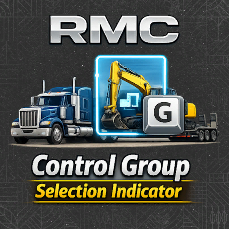 FS25 Control Group Indicator by Roughneck Modding Crew