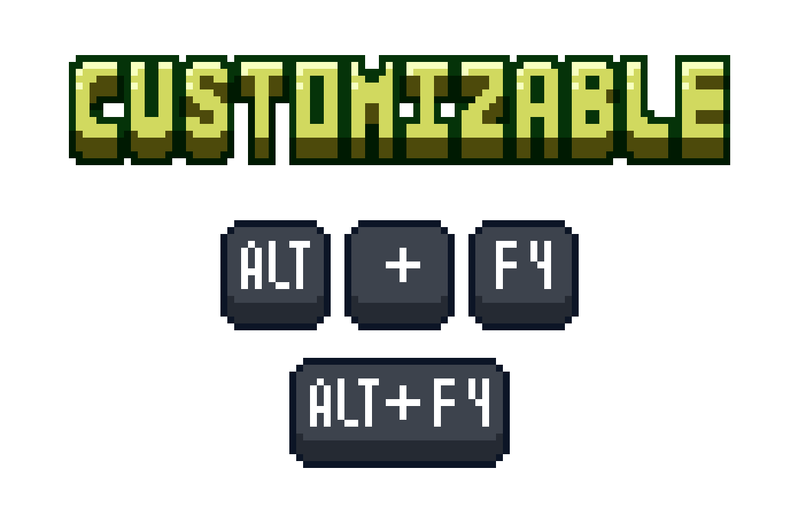 Pixel art Keyboard Keys by GleamyLeaf