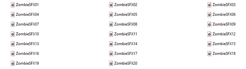 Zombie Vocal Sound Pack 01 by Rubber Ducky Games