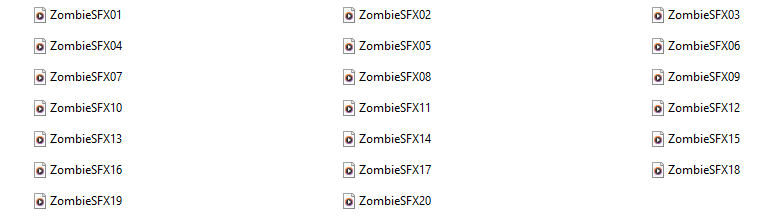 Zombie Vocal Sound Pack 01 by Rubber Ducky Games