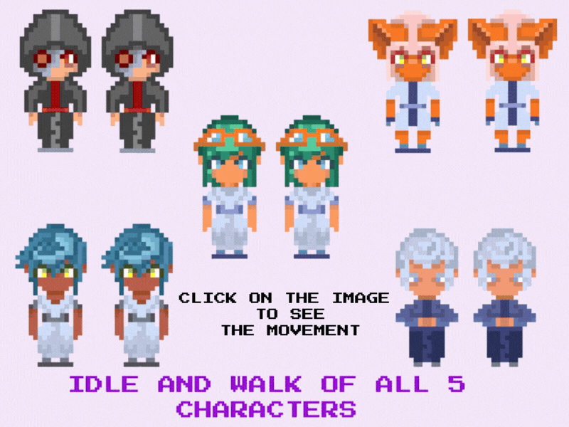 Sci-Fi Top-Down Character Pack (32x32) + Companion by saurav jha