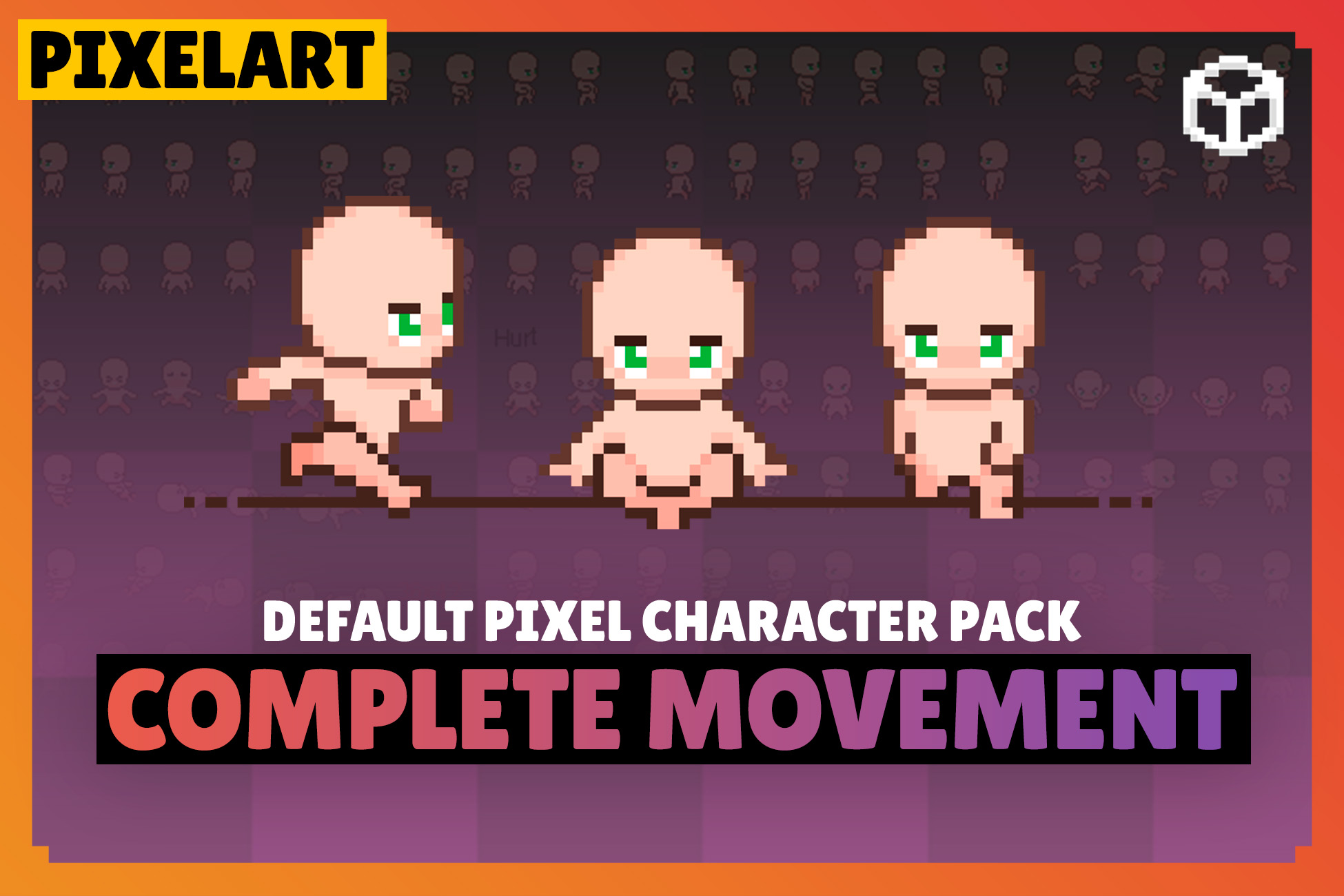 Default Pixel Character Pack – Complete Movement (250+ Sprites) by Luke ...