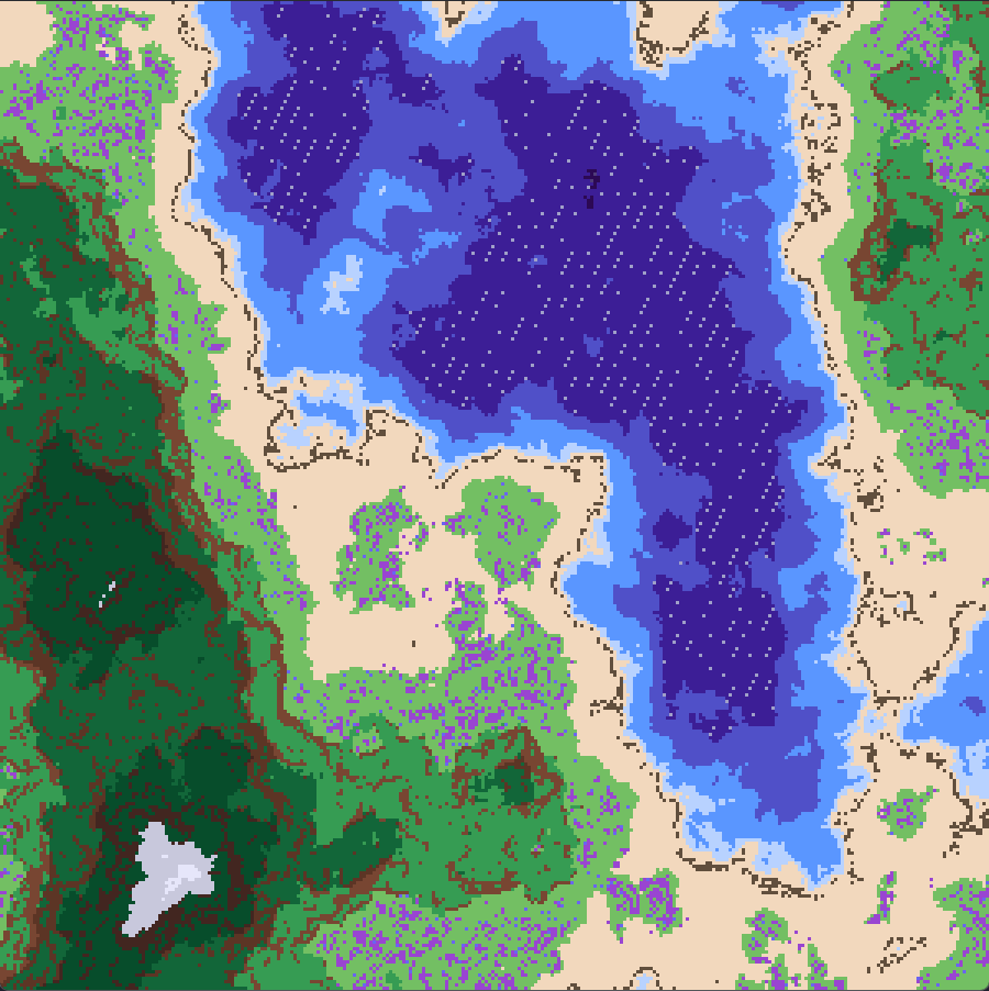 Procedural Terrain Generator (Pygame) by eyelightnment