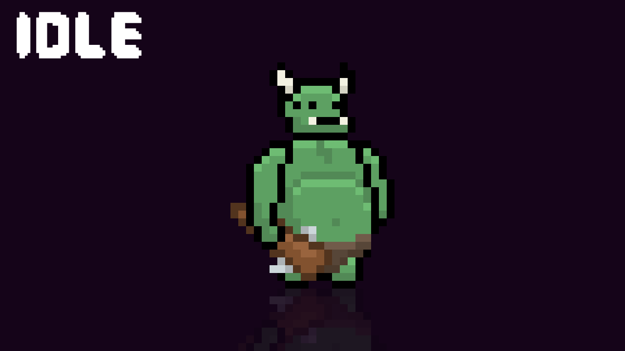 Ogre 32x32 Platformer Character Sprite Sheet by ThePixelGame