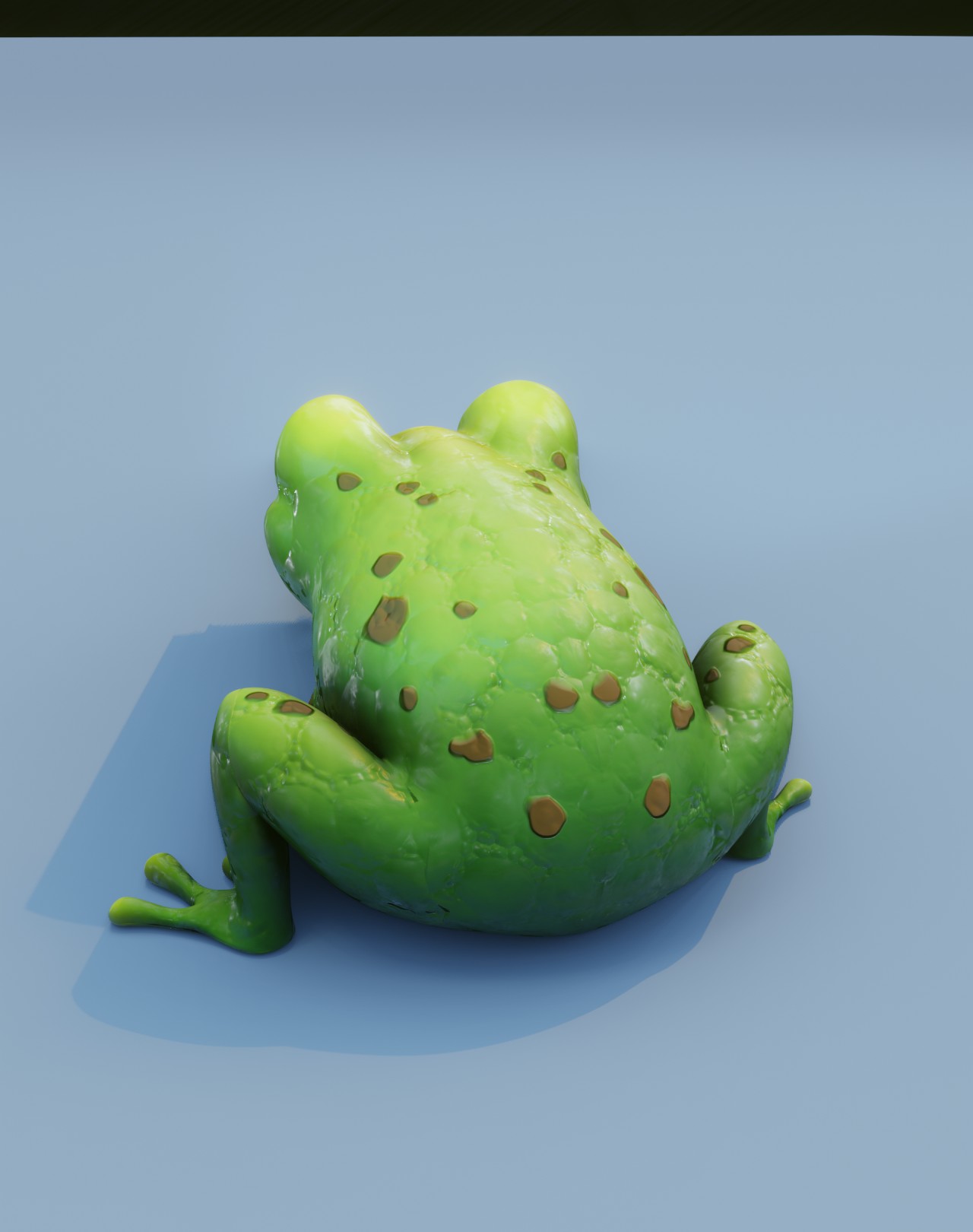 Cartoon Frog Animated 3D Model by 3DDisco
