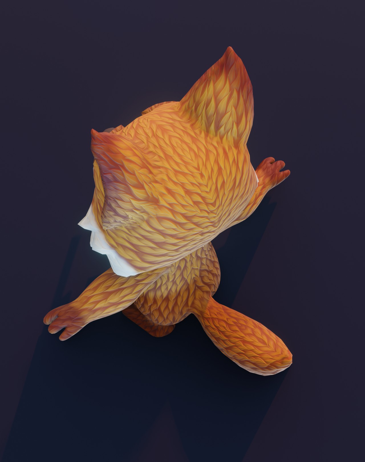 Cartoon Fox Animated 3D Model by 3DDisco