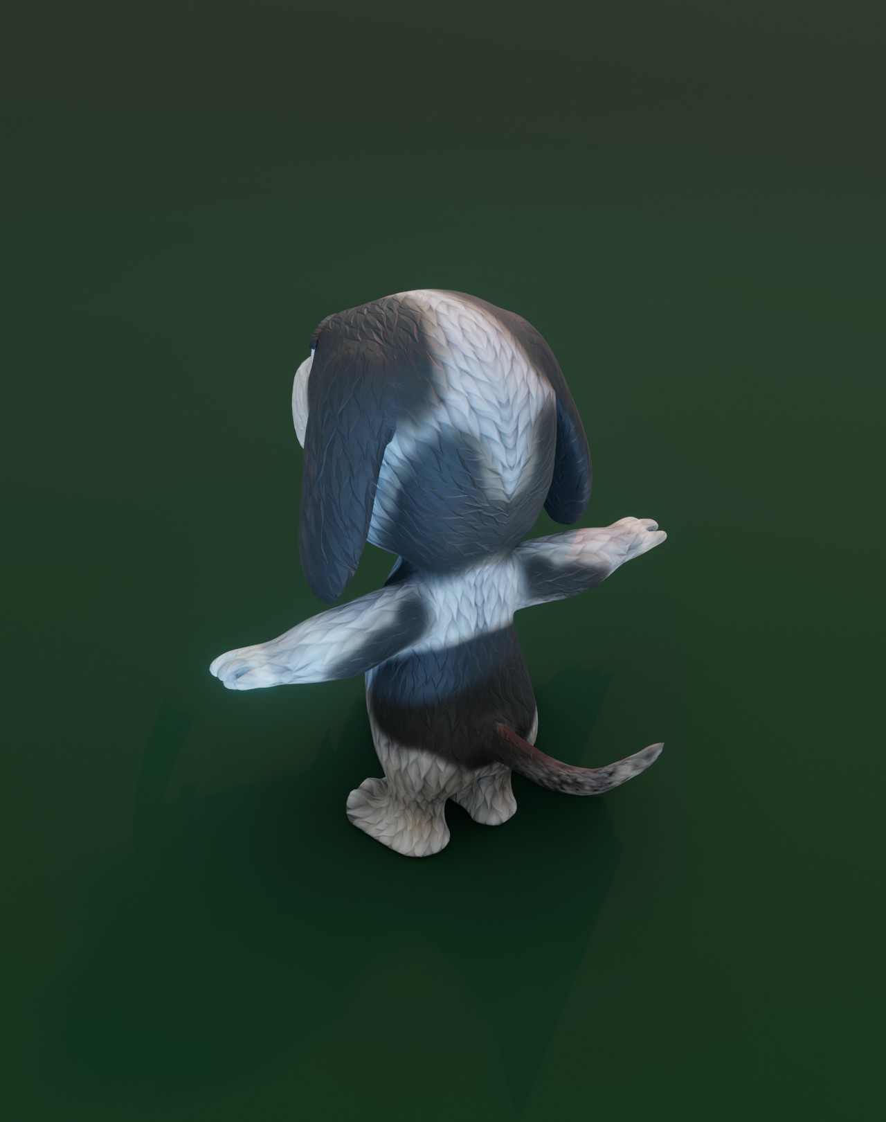 Cartoon Hound Dog Animated 3D Model by 3DDisco