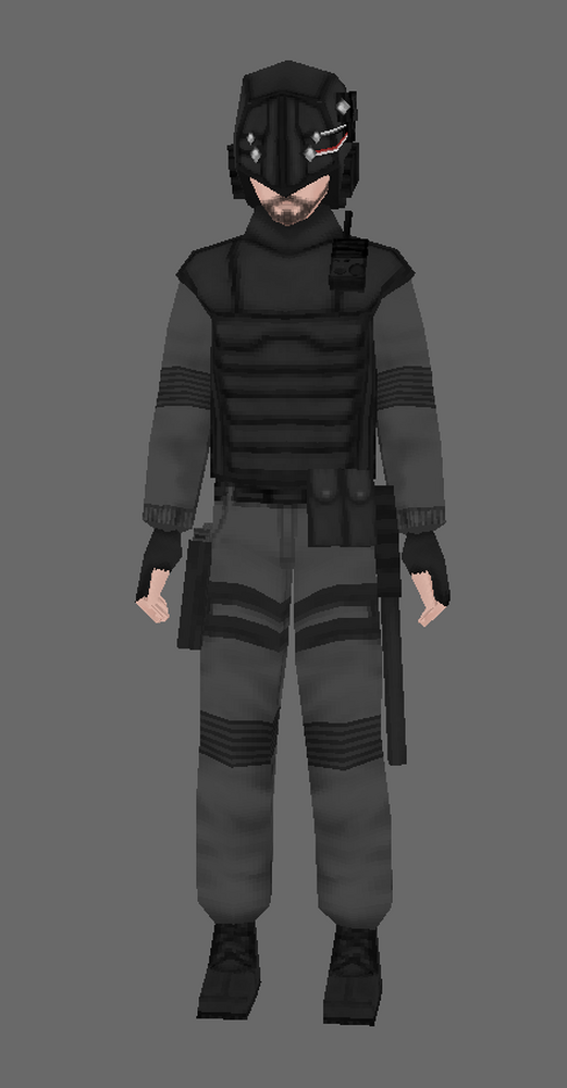 PSX Low Poly Character - Male Police - Game Ready by Neko Ninja Labs