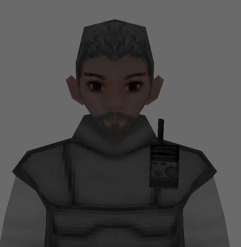 PSX Low Poly Character - Male Police - Game Ready by Neko Ninja Labs