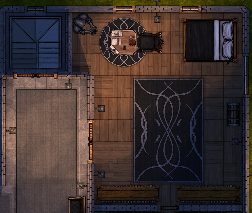 Grand Noble Manor [Battlemap + VTT] by Roald Maps