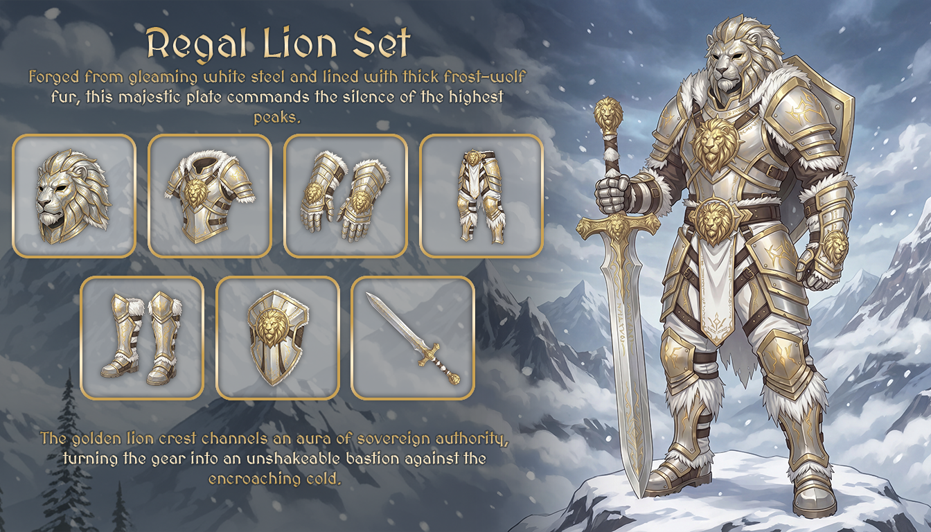 30 Complete Armor Sets // 200+ Icons 512x512 // Splash-Art + Set-Card ...