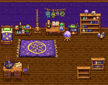 Pixel Witch House – Cozy Magic Interior Pack by Biruk Okami