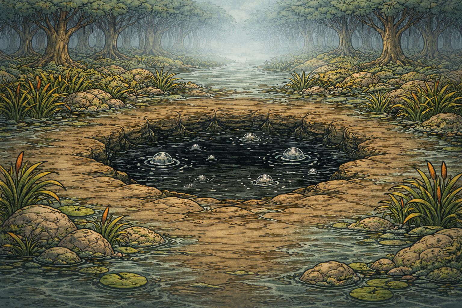 RPG/TTRPG Prototype kit pack: Mistfen Backgrounds Pack #1 by XYEzawr