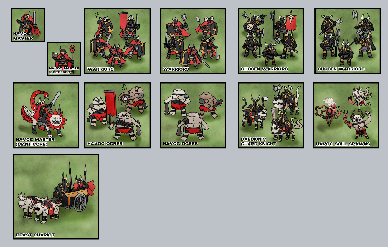 OPR Epic Scale Starter kit - Havoc vs Empire by Hairic Lilred