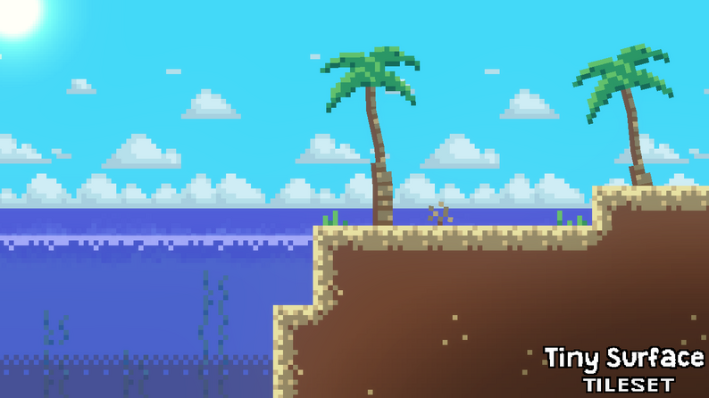 Tiny Surface 8x8 Tileset by PrototypeGames