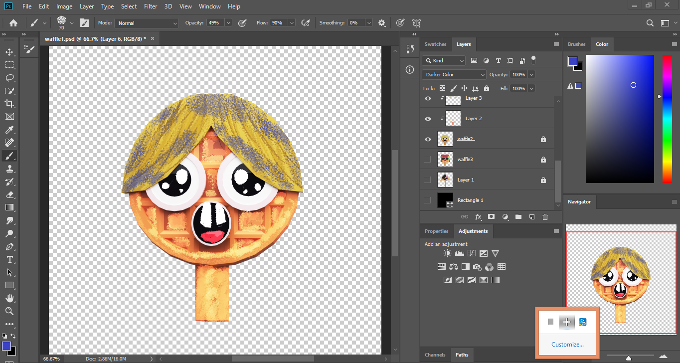 Waffle Emote!! by Para ShooG for Art Jam - Design an Emote - itch.io