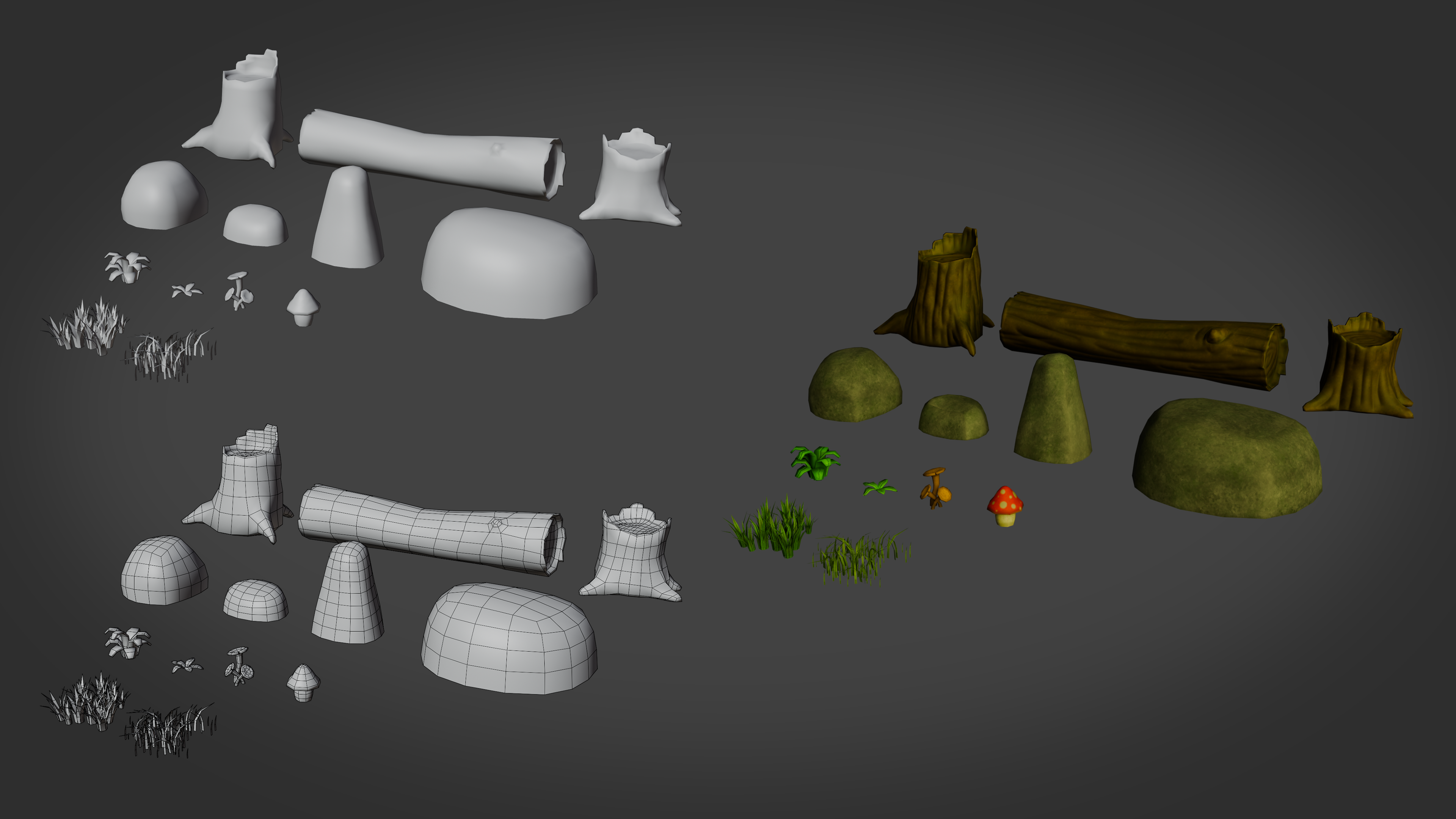 Stylized Environment Props – Game-Ready Asset Pack by Marvin Infante