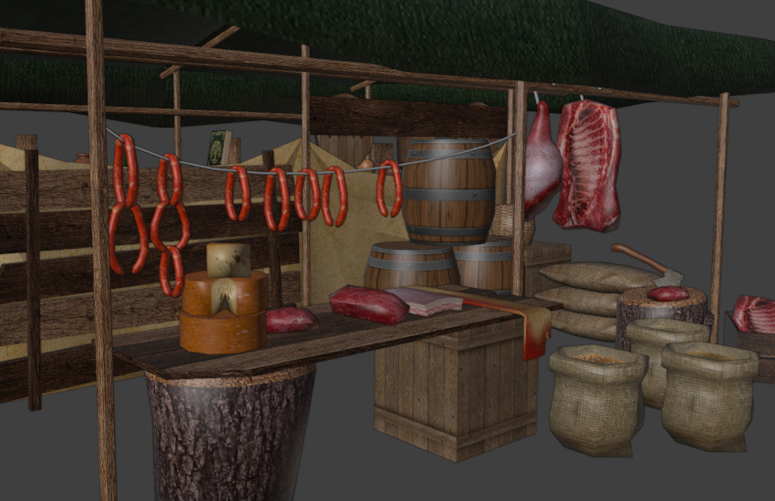 PS1 | PSX Medieval Market by CursedLake