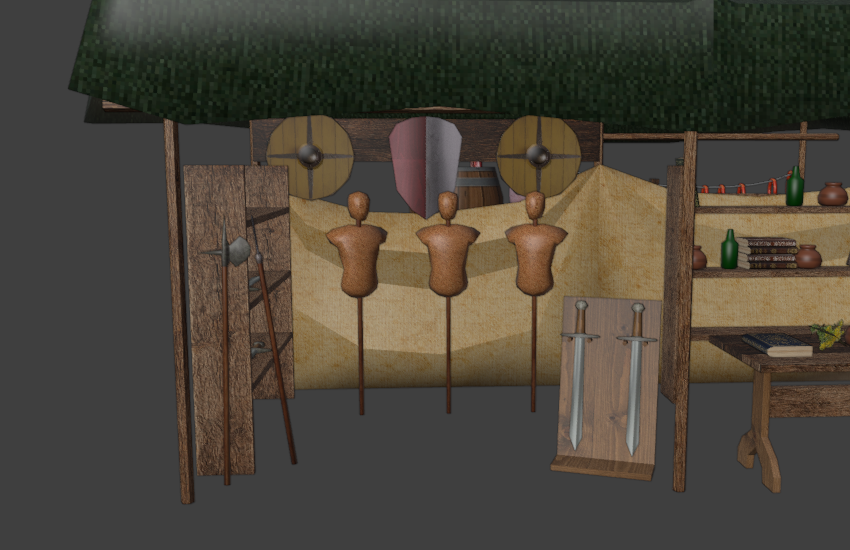 PS1 | PSX Medieval Market by CursedLake